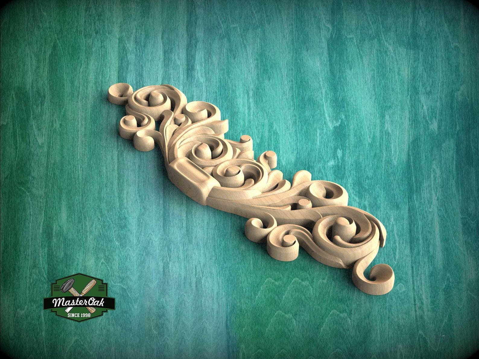 Decorative Scroll Crest With Curved Motif for Furniture Tops - Etsy
