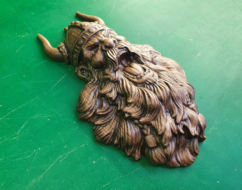 Viking Celtic Yarl Face, North Mythology, Viking Head, Vi King Art ...