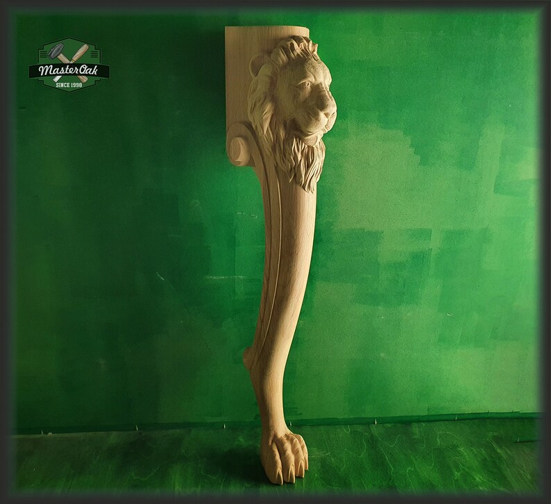 Table Leg Antique Style With Lion Head and Paw | Etsy