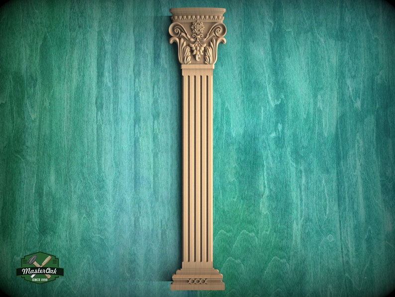 Classic Pilaster of Wood Antique Style Decorative Wooden - Etsy