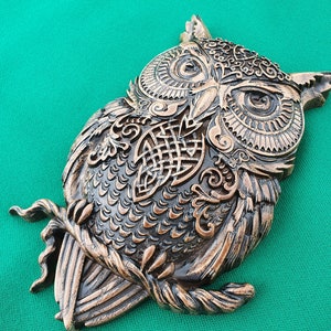Viking Owl, Celtic Design Bird,celtic Owl, Wall Hanging Sculpture ...