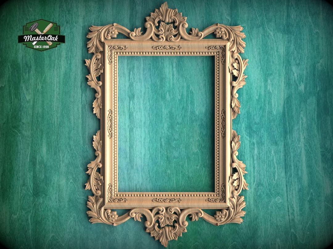Luxurious Baroque Wooden Frame With Intricate Carvings for Mirrors and ...
