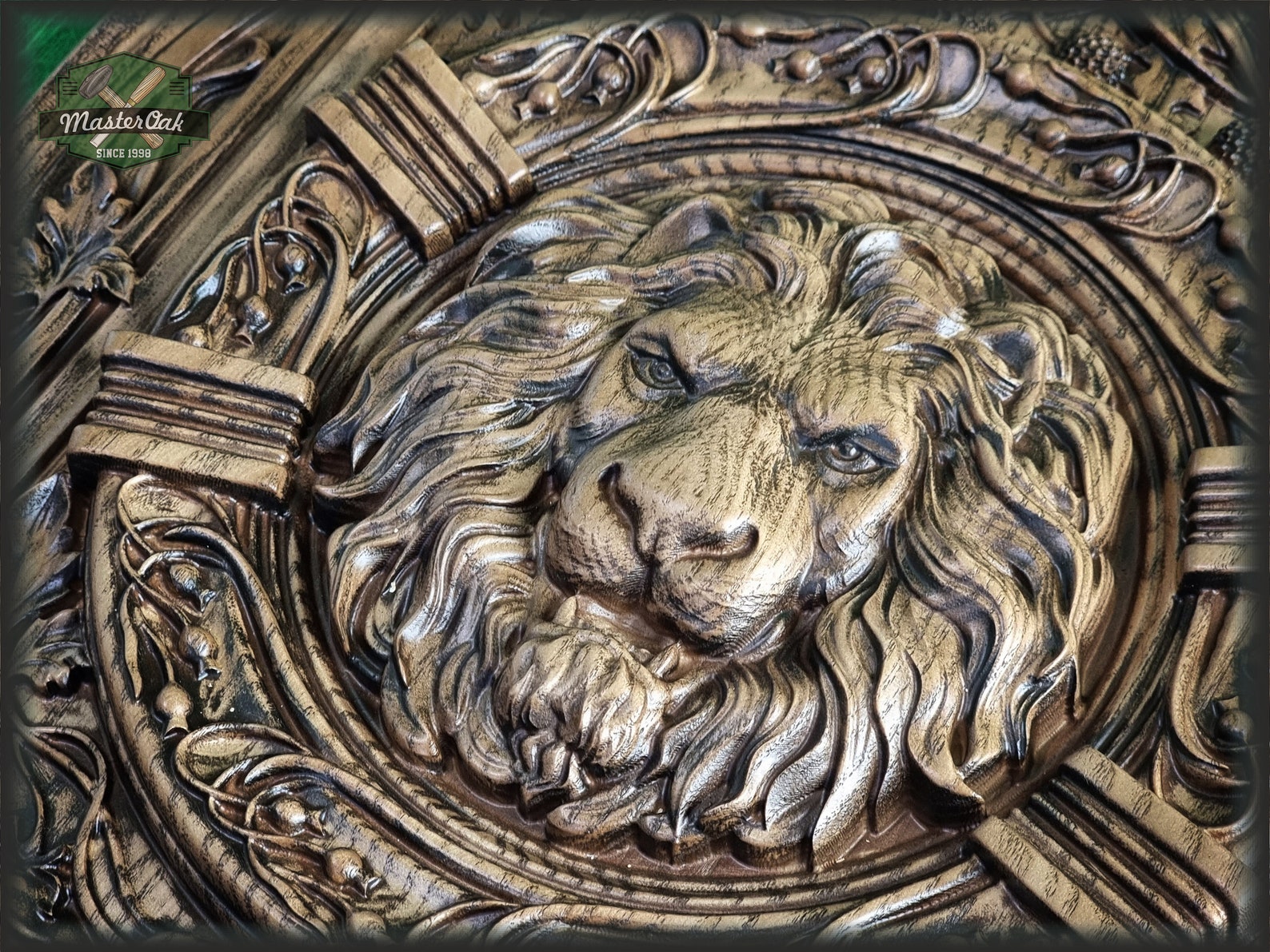 Wooden Lion Head Panel Carved Wood Carvings Wood Wall Hanging Plaque - Etsy