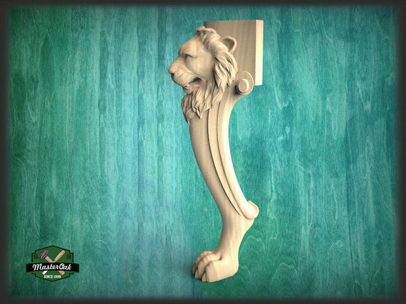 Table Leg Antique Style With Lion Head and Paw | Etsy