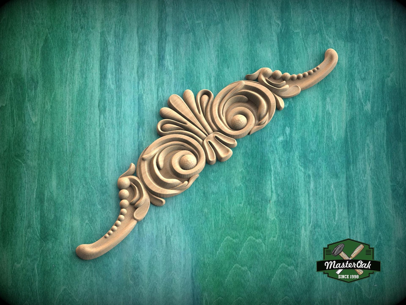 Ornate Wooden Scrollwork Applique for Home Decoration, Unpainted, Wood ...