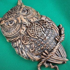 Viking Owl, Celtic Design Bird,celtic Owl, Wall Hanging Sculpture ...