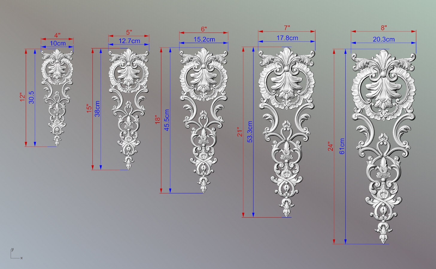 Ornate Carved Wood Appliques for Fireplace Unpainted Carved - Etsy