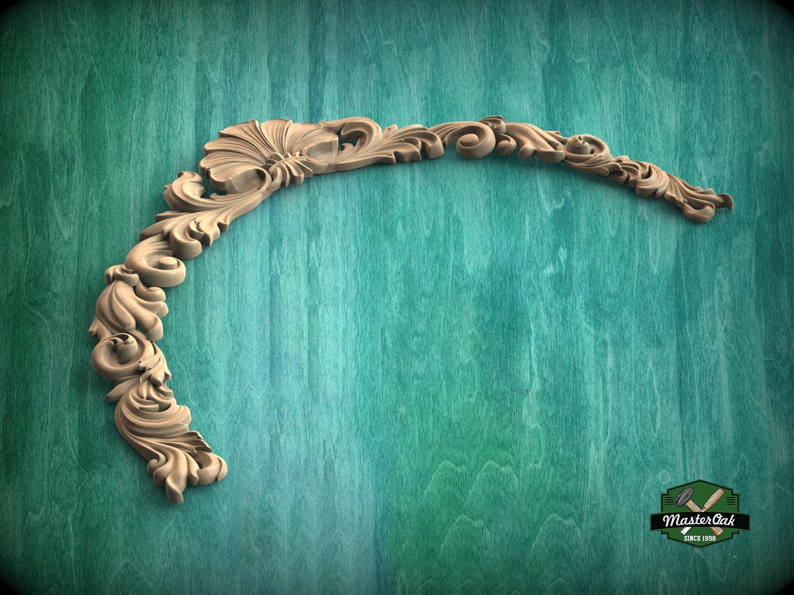 Wood Arch Wall Decor Hardwood Onlay, 1pc, Home Wall Embellishments ...