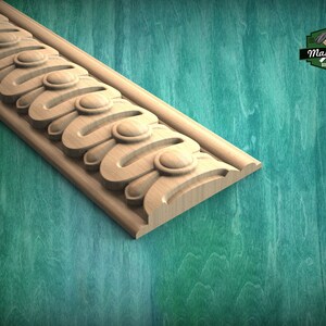 Classic Beaded Oval Wood Moulding Decorative Wooden Trim, 40 Elegant ...