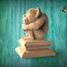 Gothic Imp Wooden Statue, Gargoyle Finial Bed Post, Gargoyle Statue of ...
