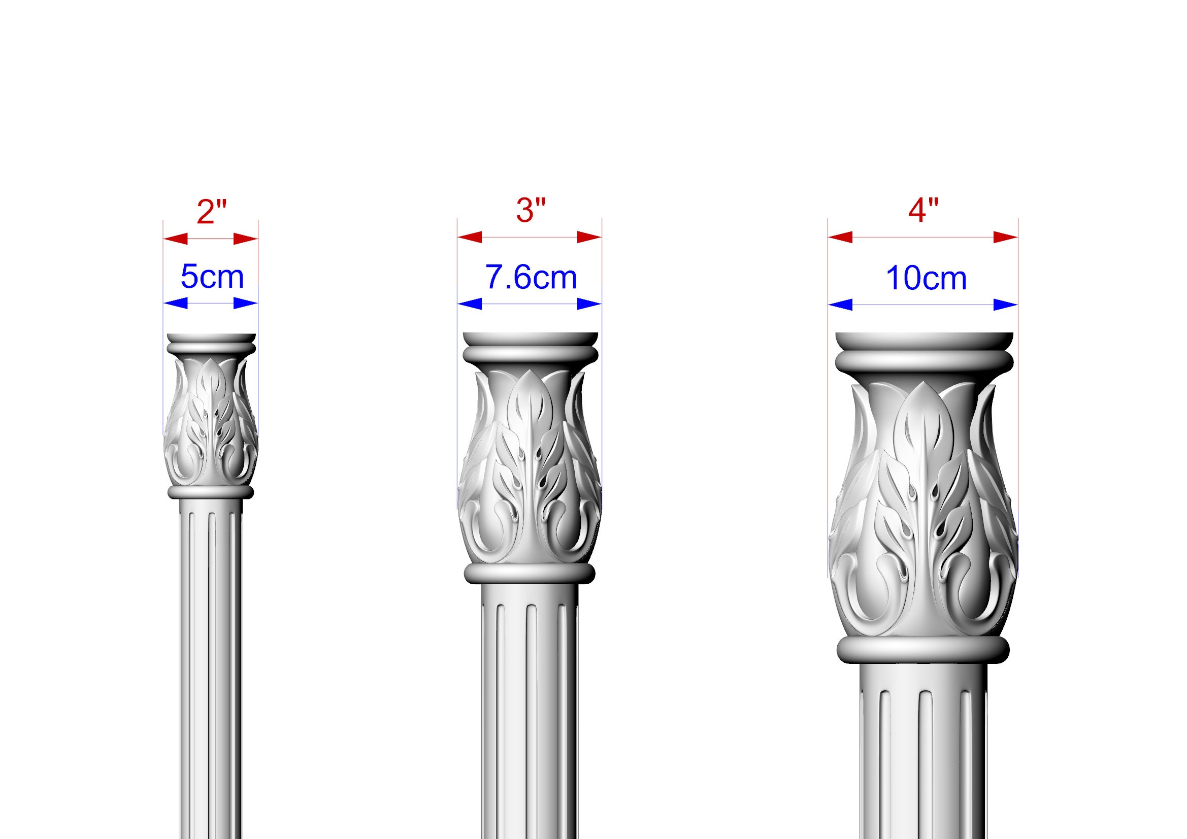Half Column Pilasters for Fireplace Set 2pc Pair of Carved - Etsy