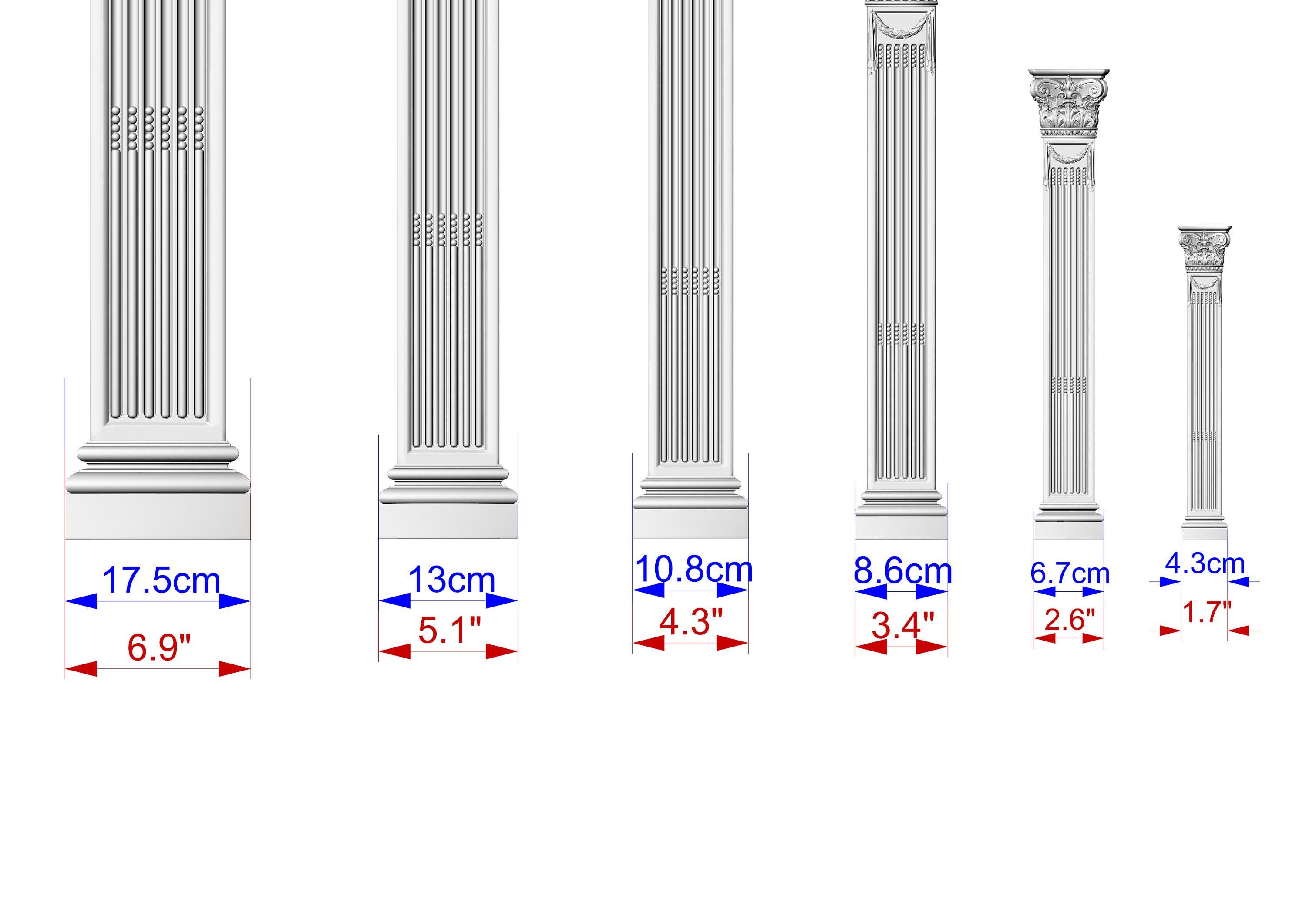 Wooden Carved Regal Ionic Pilaster , Wood Ionic Pilaster, 1pc ...