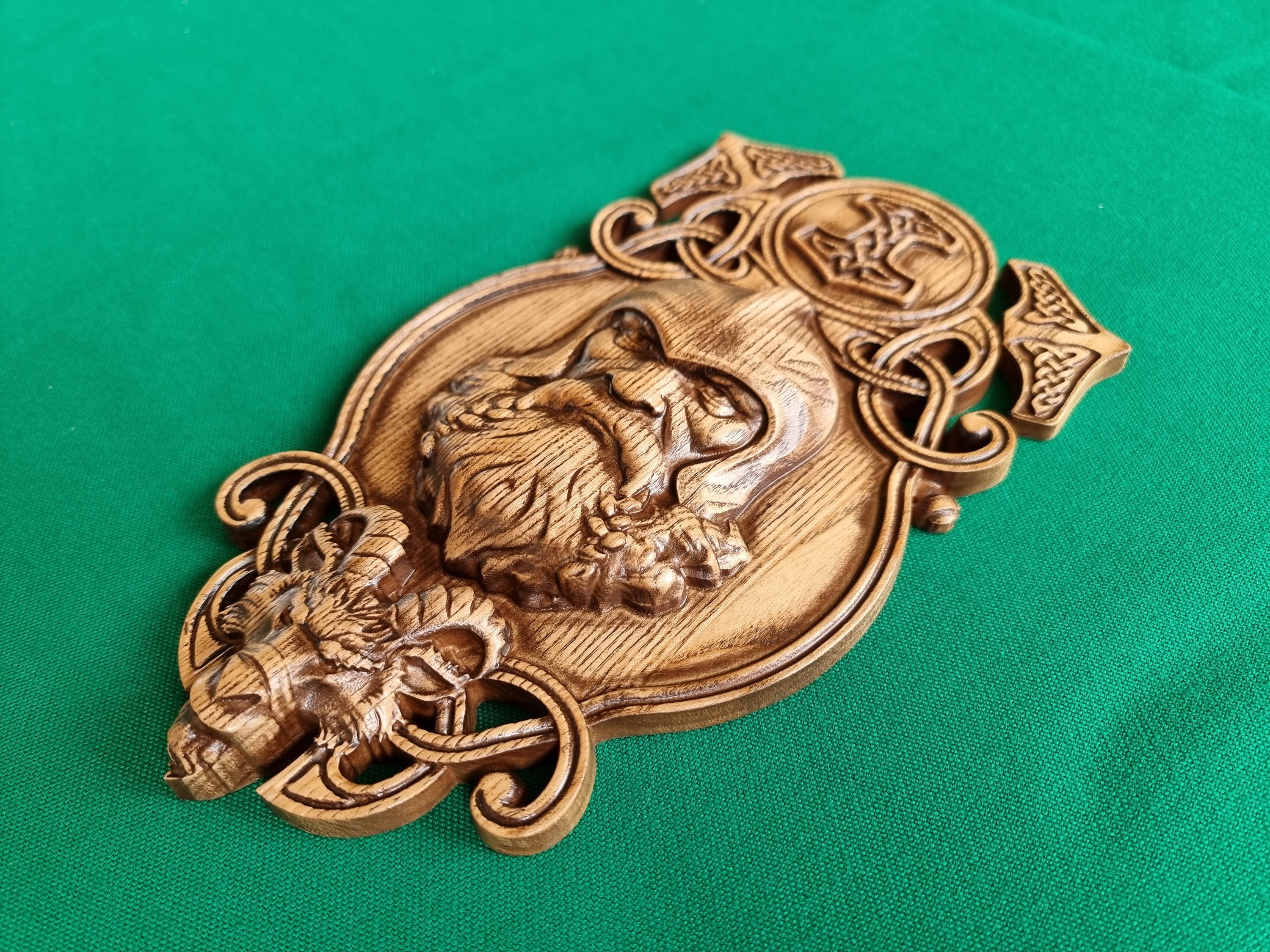 Thor Statue, Pagan Altar, Norse Mythology, Celtic Wood Carving, Viking ...