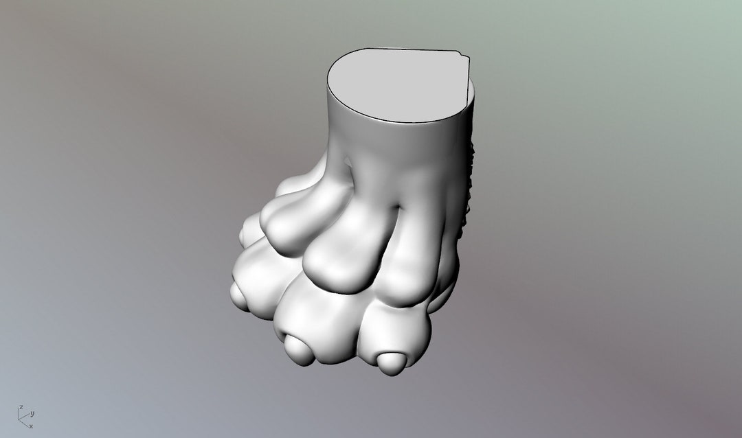 Custom Size Lion Feet of Wood With Claws - Etsy