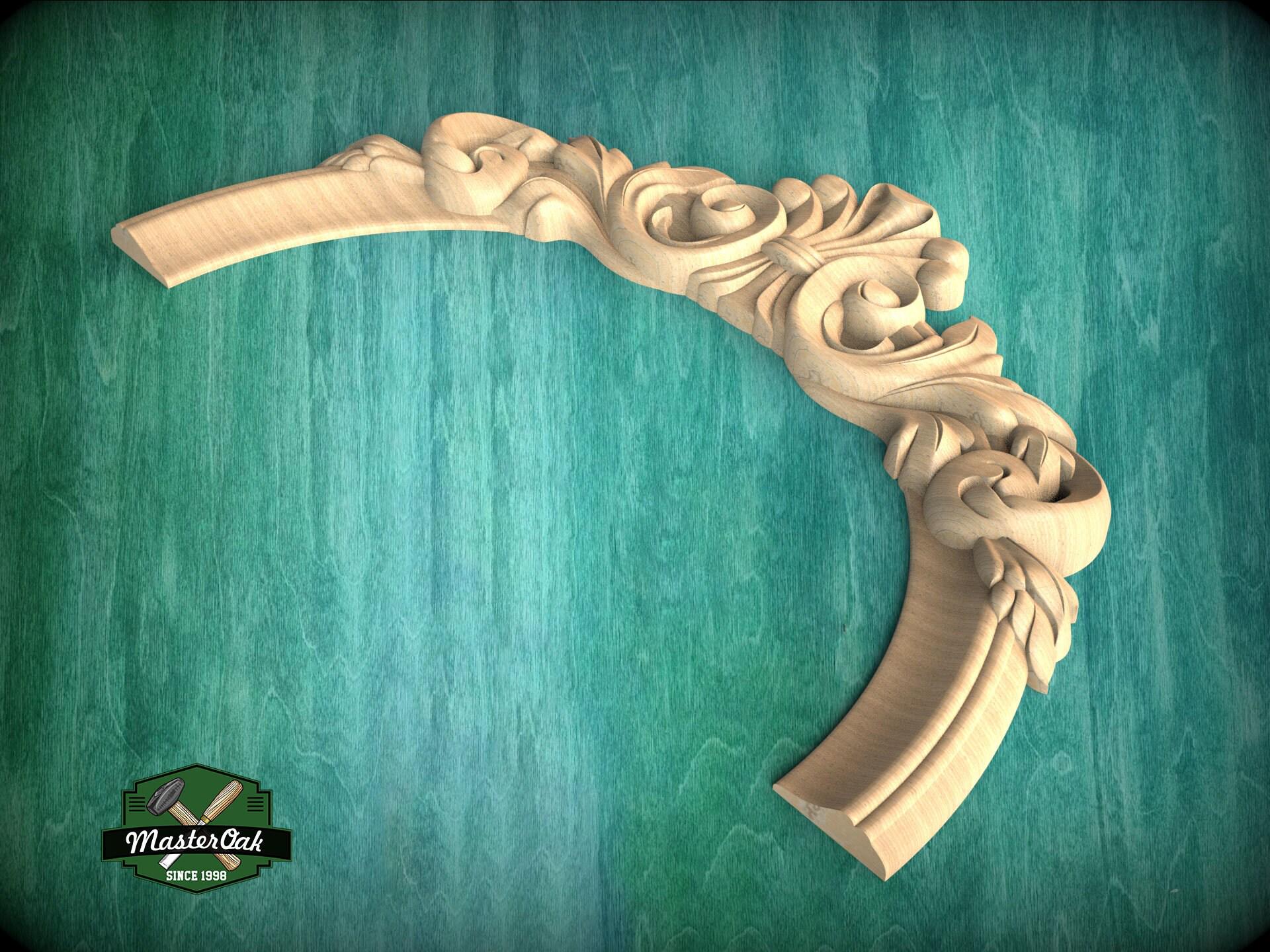Baroque Style Wooden Arch Decoration – Classic Swirls and Foliage ...