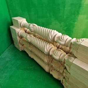 Wooden Baluster for the Stairs or Balustrade 1pc, Carved Banister of ...
