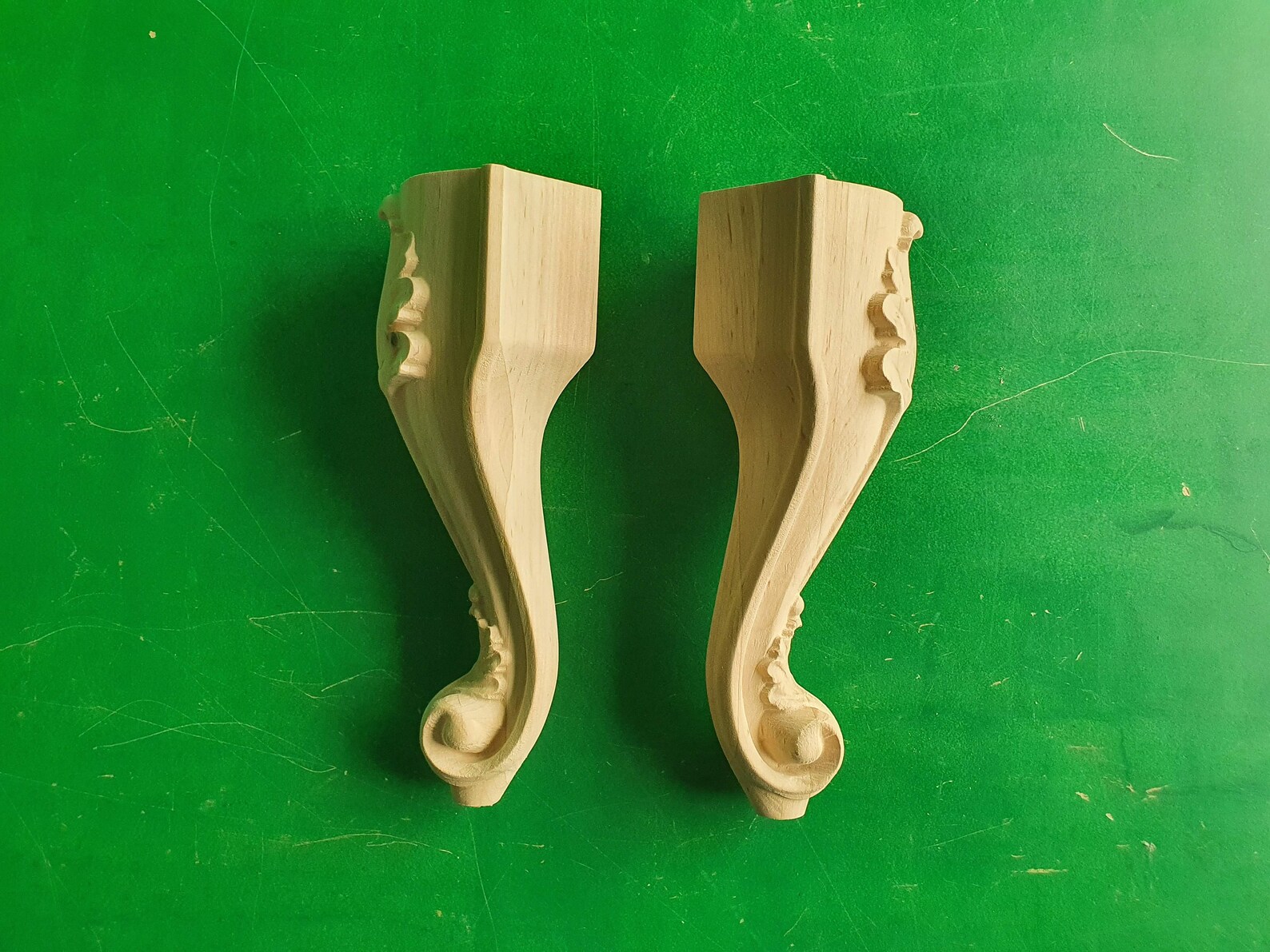 Pair of Beautiful Carved Legs Set 2pc Classic Style Legs | Etsy