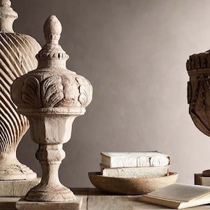 Set of 3 Vases. Custom Order. Wooden Finials by Photo - Etsy