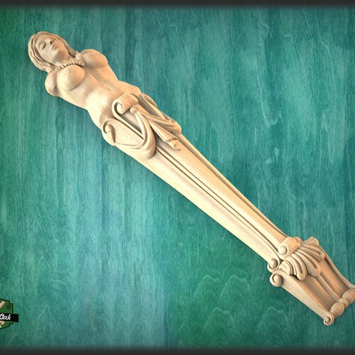 Corbel Mermaid of Wood Decorative Carved Wooden Corbel 1pc - Etsy
