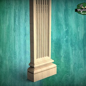 Wooden Carved Regal Ionic Pilaster , Wood Ionic Pilaster, 1pc ...