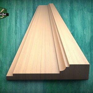 Stepped Profile Wood Molding - Elegant and Versatile Trim, 40" Wood ...