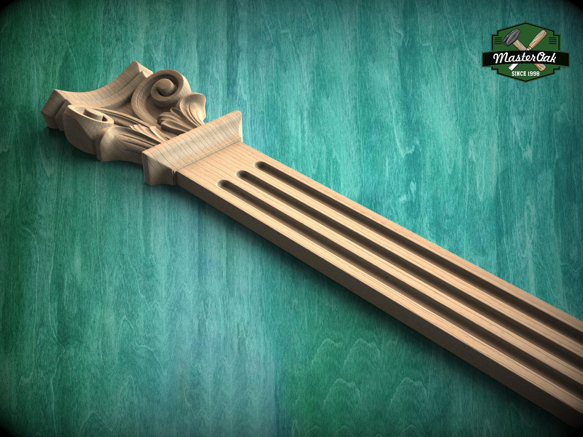 Elegant Wooden Single Corinthian Pilaster , Wood Pilaster, 1pc ...