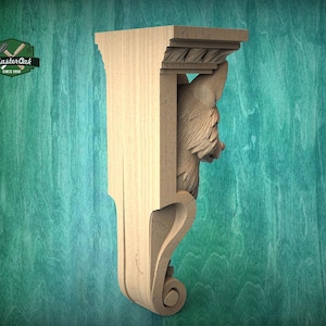 Carved Wood Fox Corbel – Decorative Support With Animal Motif - Etsy