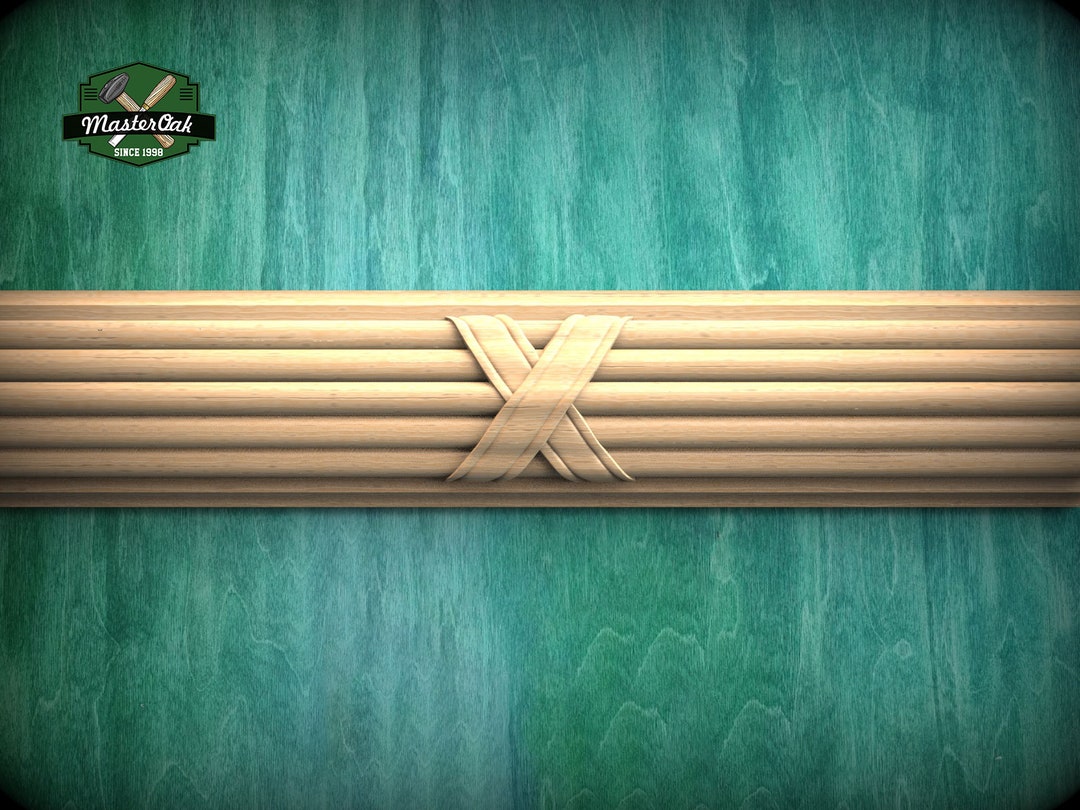 Customizable Reed & Ribbon Wood Molding - Classic Elegance, 40 ...