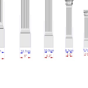 Square-top Regal Wooden Column, Wood Column for Architectural Beauty ...