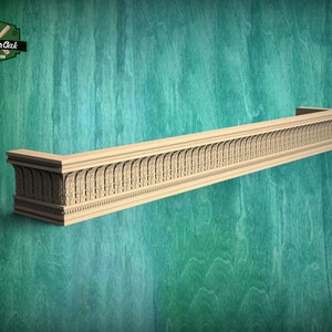 Wooden Window Valance With Acantus Leaves, Cornice Board, Baroque ...