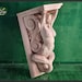Corbel Mermaid of Wood Unpainted Decorative Carved Wooden - Etsy