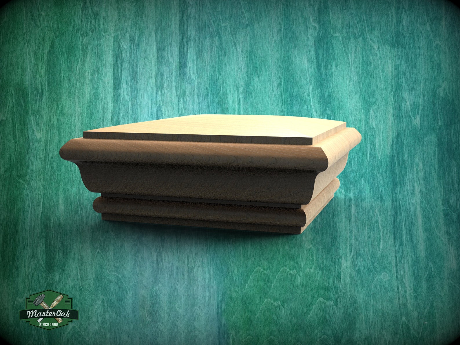 Square Staircase Newel Post Cap Square Post Finials Square - Etsy