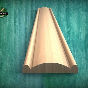 Unique Rounded Carved Molding Versatile Architectural Trim, 40 Wooden ...