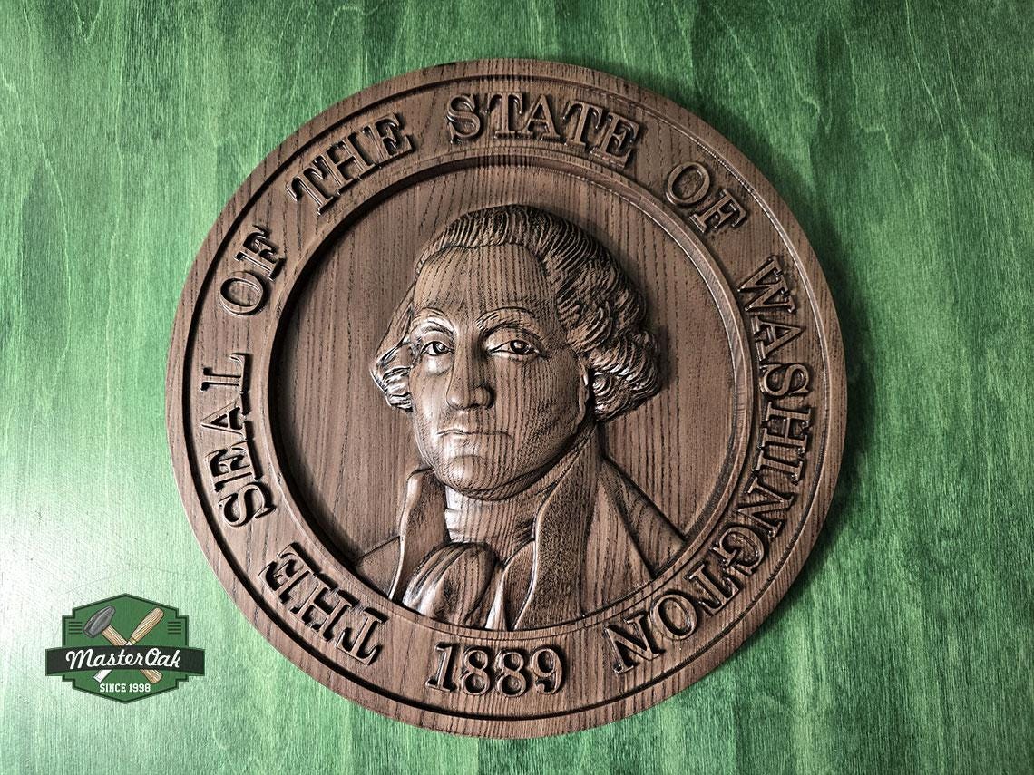 Great Seal of the State of Washington, Wall Hanging, State Seal With ...