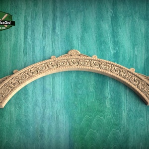 Ornate Elegance: Classical Wooden Archway, 1pc, Unpainted, Home Wall ...