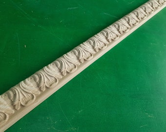 Carved Timber Unfinished Wood Trim Moulding for Craft Woodwork Projects ...