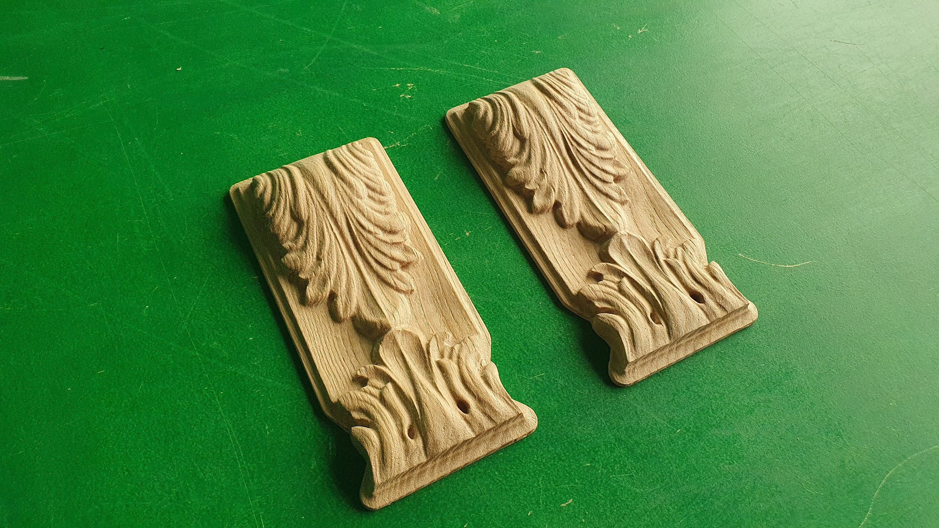 Pair Decorative Narrow Shelf Brackets Fireplace Applique - Etsy
