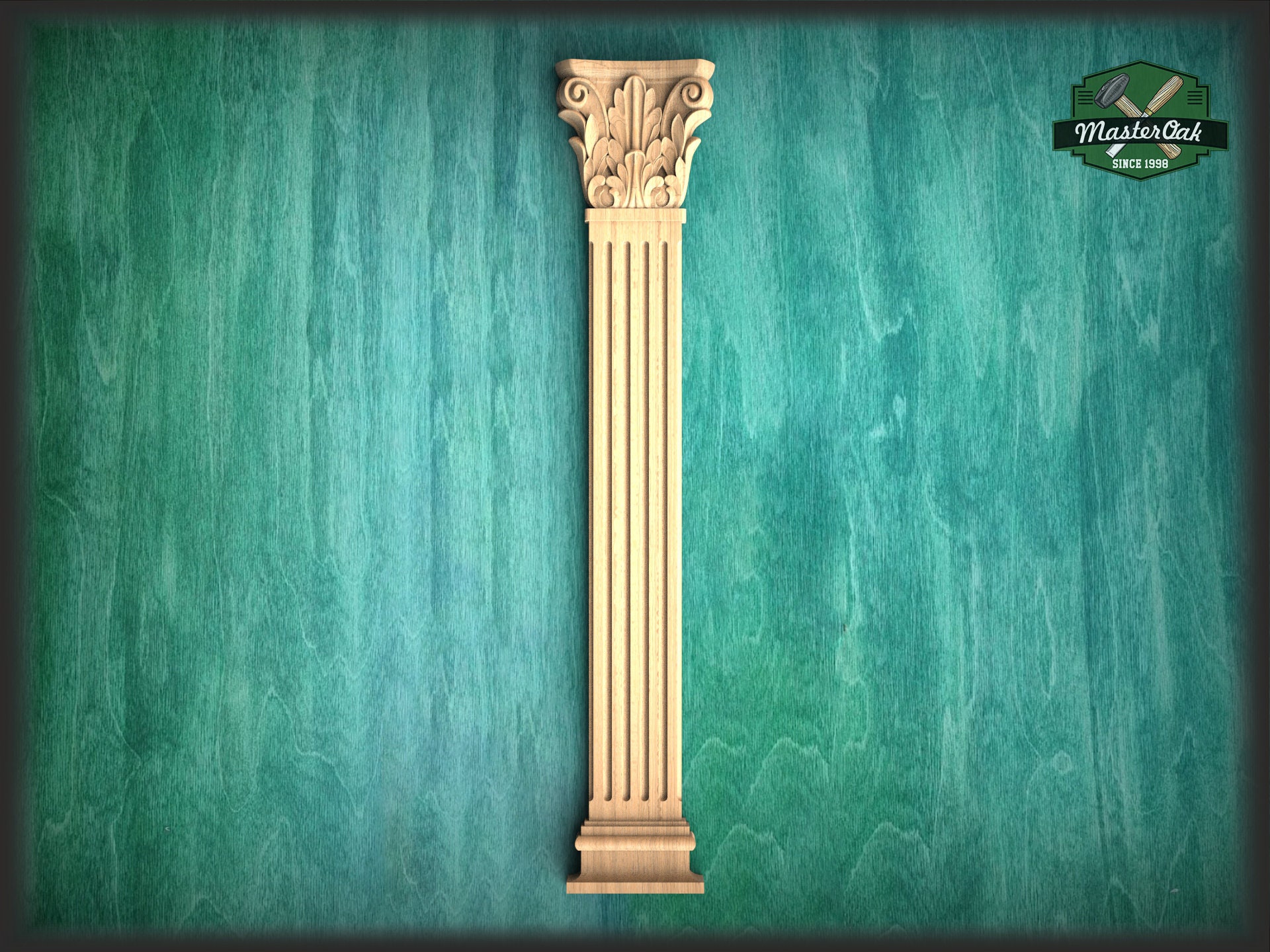 Corinthian Pilaster Column Classic Flute Ionic Carved Wood - Etsy