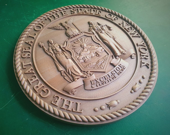 The Great Seal of the State of NEW YORK Coat of Arms of the | Etsy