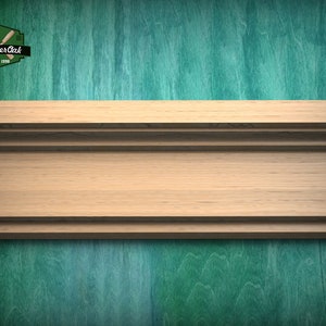 Stepped Profile Wood Molding - Elegant and Versatile Trim, 40" Wood ...
