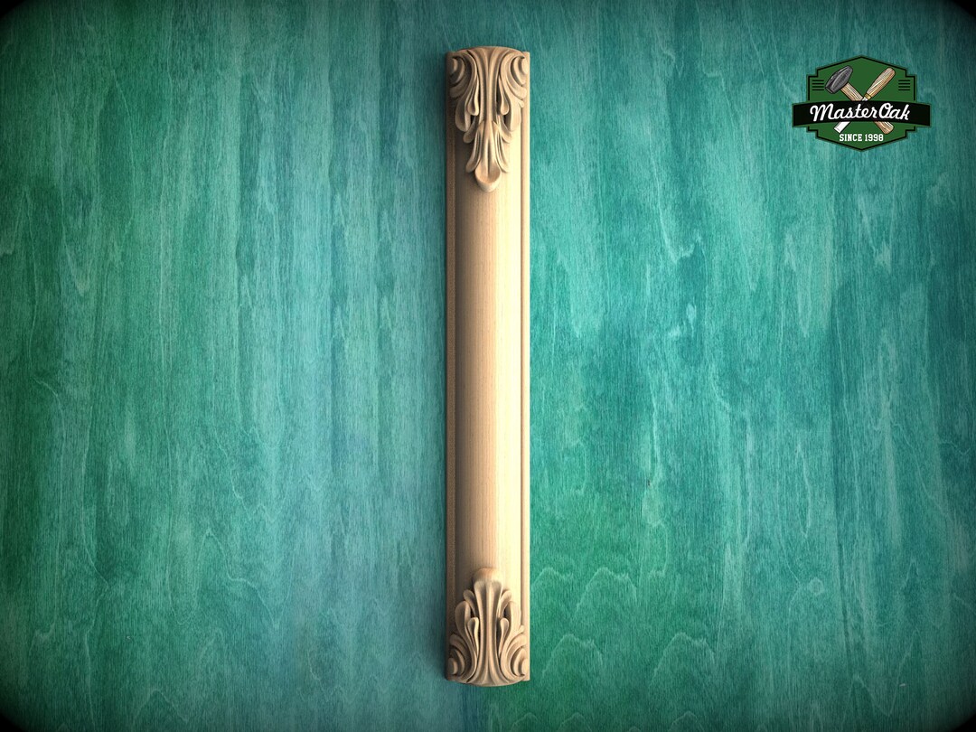 Classic Carved Column Pilaster, 1pc, Carved Wood Trim Post Pillars - Etsy