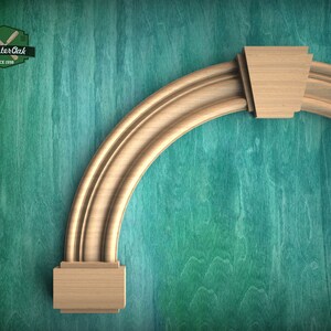 Modern Wooden Radius Trim - Architectural Carved Onlay for Arches, 1pc ...