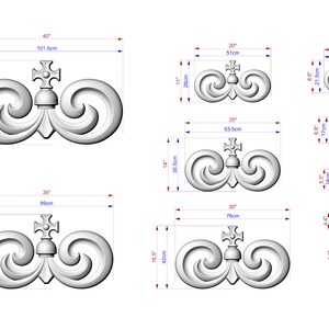 Noble Cross and Spiral Wood Onlay – Classical Elegance for Interiors, 1 ...