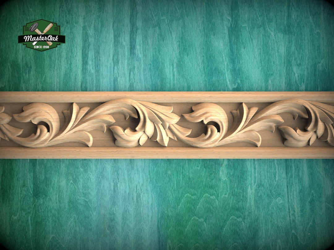 Flowing Line of Acanthus Foliage – Renaissance Acanthus Leaf Moulding ...