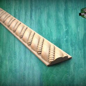 Classic Twisted Rope Wooden Moulding – Decorative Frieze Element, 40 ...
