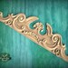 Elegant Scrollwork Wood Trim, Baroque Style Wooden Applique, 1pc ...