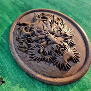 Daemon Face Carved O Wood, Demon Mask for Decoration, Devil Decor ...