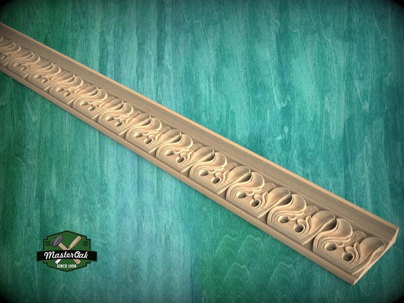 Refined Swirl Pattern Moulding - Artisanal Craftsmanship, 40" Timeless ...
