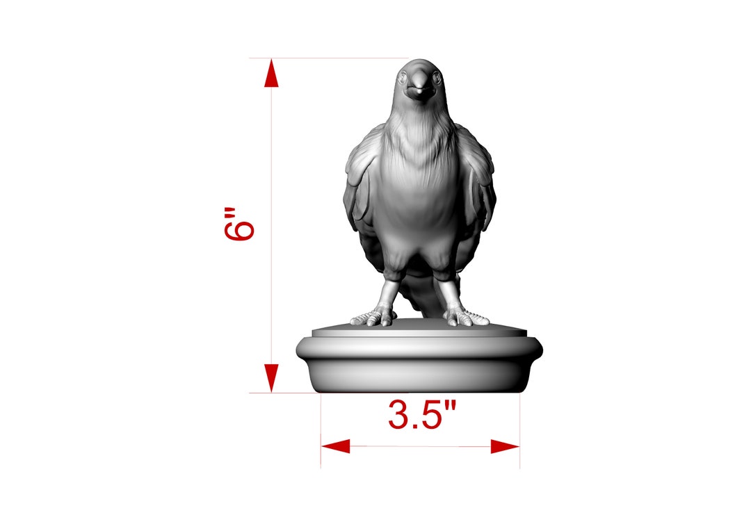 Custom Order Raven Wooden Finial for Staircase Newel Post #1 With a ...