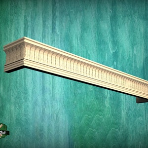 Wooden Window Valance With Acantus Leaves, Cornice Board, Baroque ...